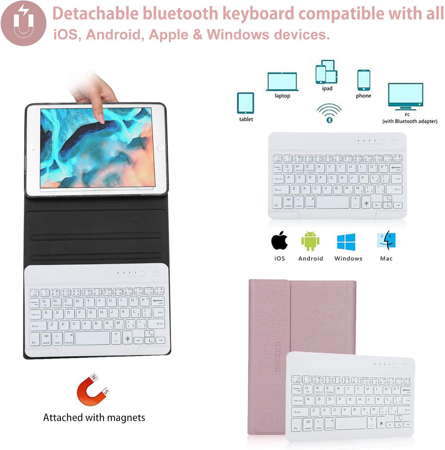 iPad Mini Keyboard Case for iPad Mini 5 / Mini 4 / Mini 3 / Mini 2 ...