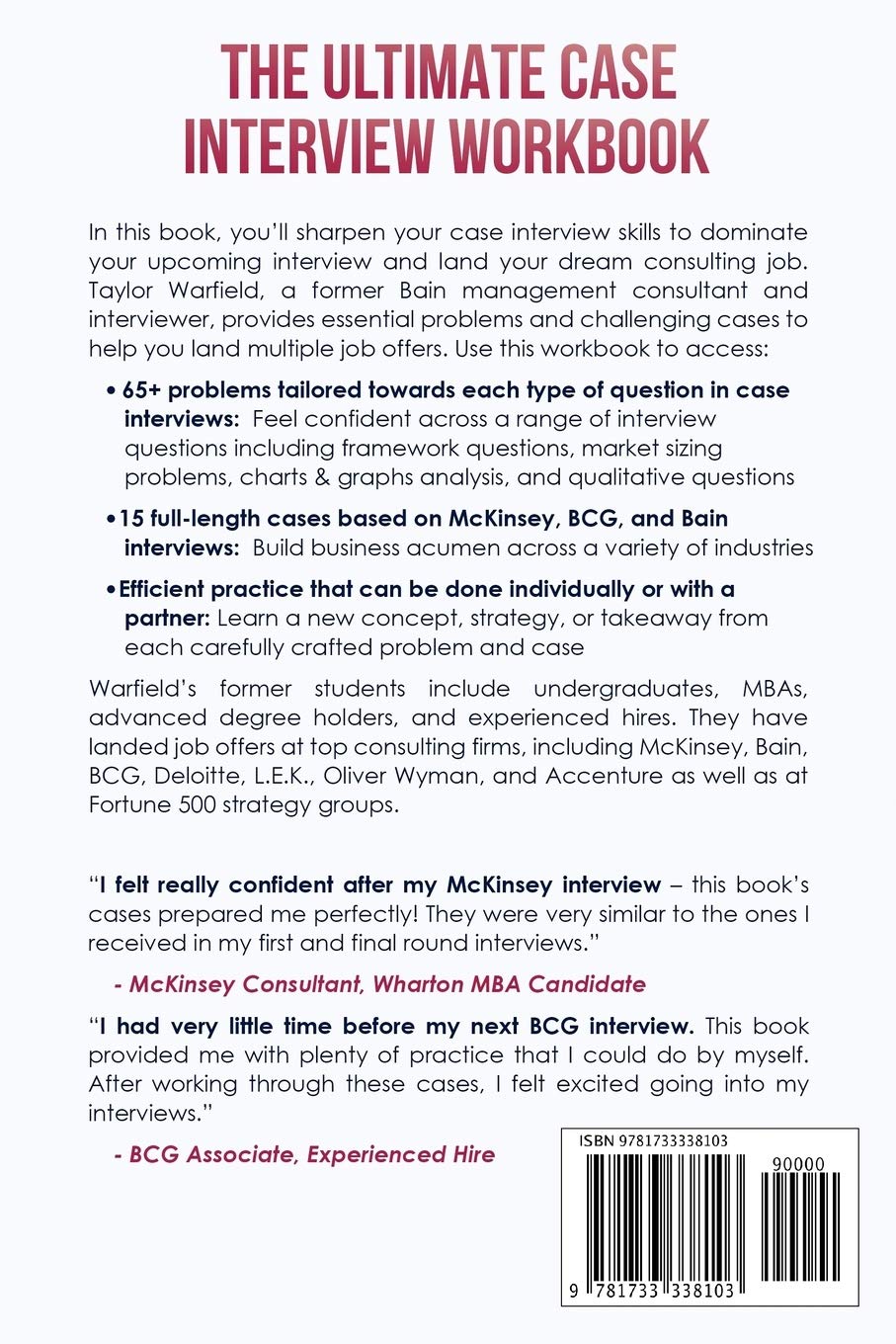 Mua The Ultimate Case Interview Workbook: Exclusive Cases and Problems for Interviews at Top ...