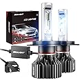 Amazon.com: SEALIGHT H4/9003 LED Bulbs, Super Bright Cool White Hi/Lo Beam, HB2 LED Bulbs Plug ...