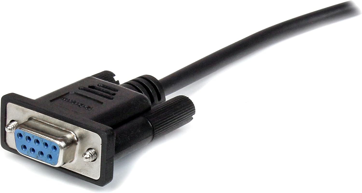 StarTech 3m Black Straight Through DB9 RS232 Serial Cable – DB9 RS232 ...