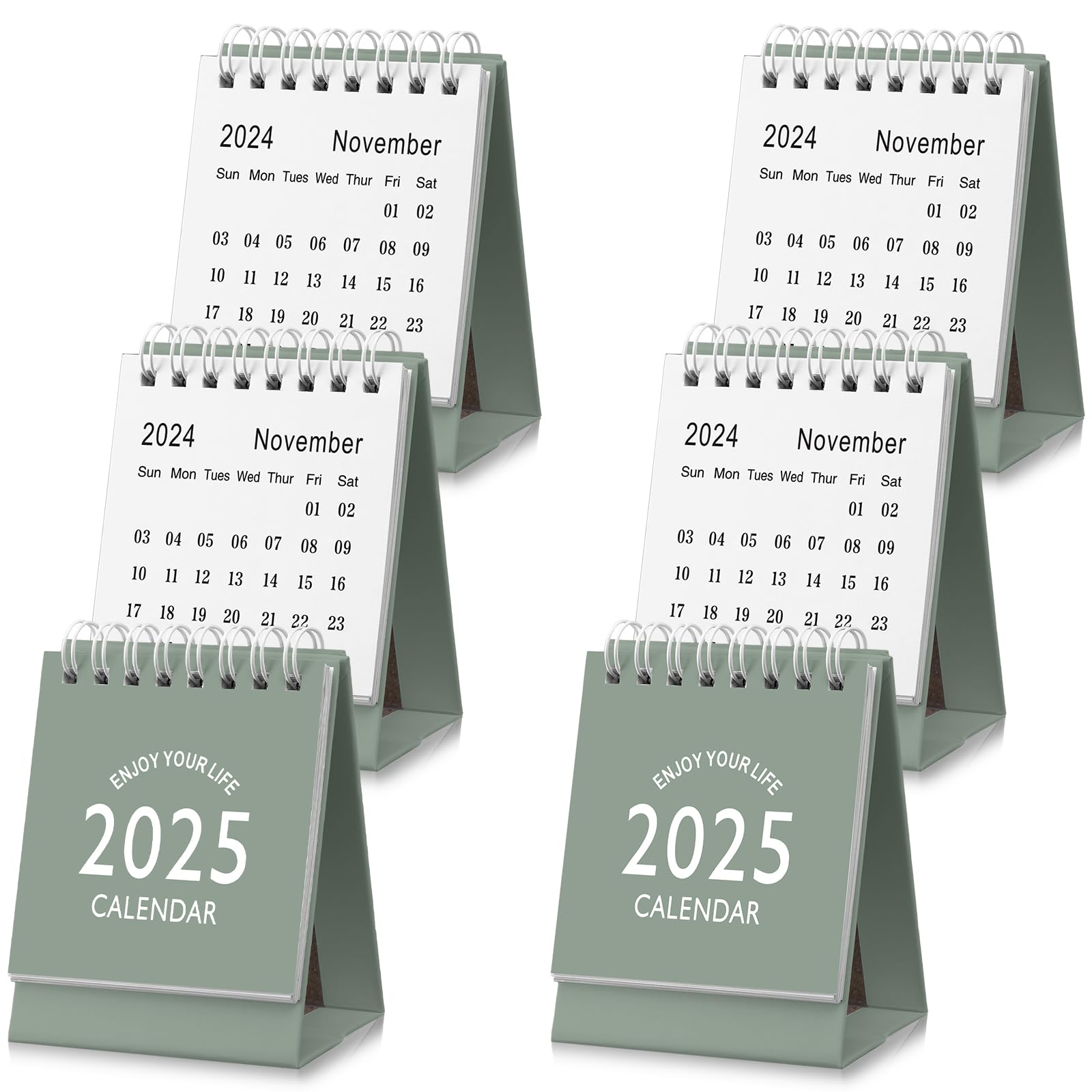 Mua Kosiz 6 Pcs Mini Desk Calendar Nov. 2024-Dec. 2025 Twin Wire ...