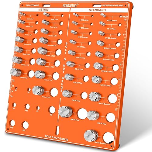 42 Nut and Bolt Thread Checker Standard and Metric,Bolt Size and Thread ...