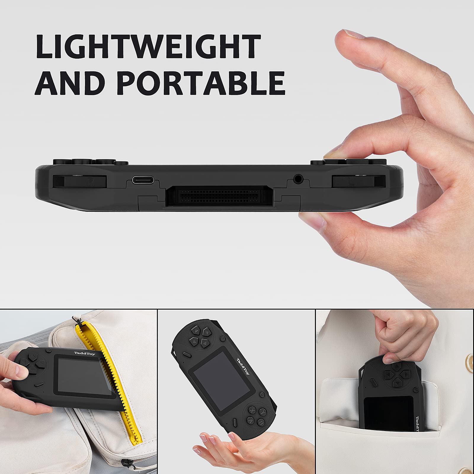 Mua TaddToy 16 Bit Handheld Game for Kids Adults, 3.0'' Large Screen ...