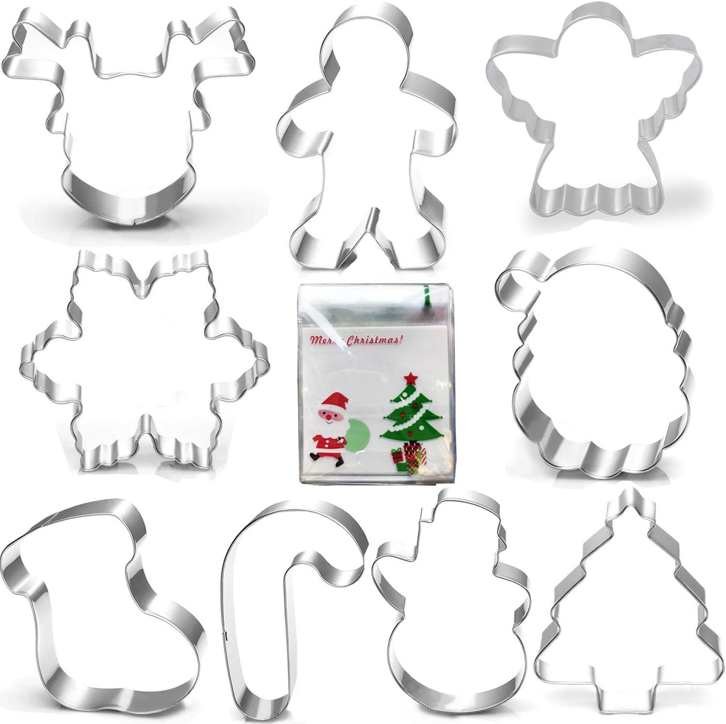Amazon.com: Christmas Cookie Cutter Set-3 Inches-Gingerbread Men ...
