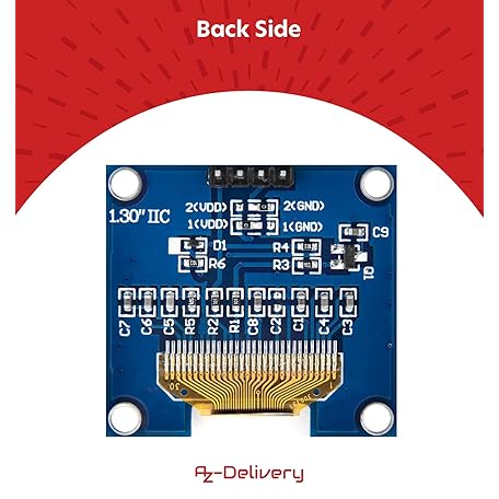 Mua AZDelivery 1.3-inch I2C IIC OLED Display SH1106 128x64 Pixels 3.3V ...