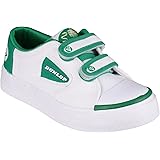Dunlop GREEN FLASH Unisex Velcro Retro Trainers White/Green UK 2 ...