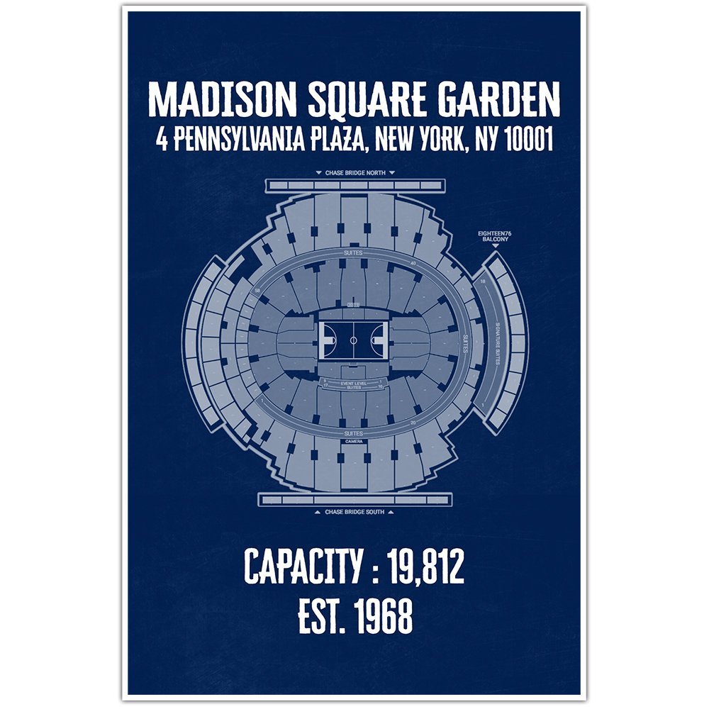Amazon.com: Madison Square Garden Wall Art Poster: Handmade