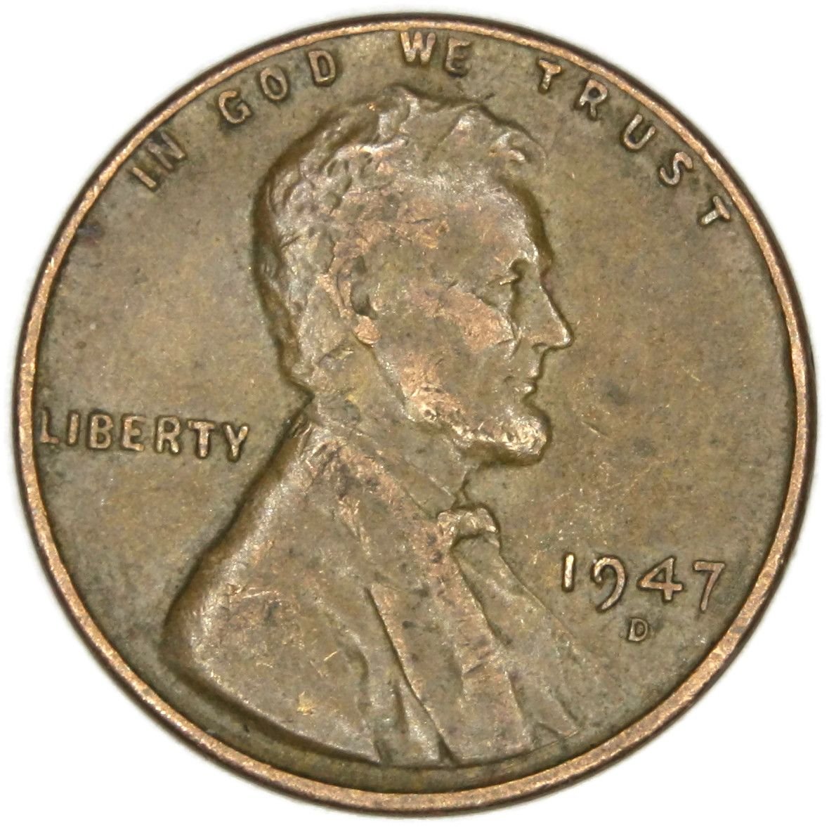 1947 D Lincoln Wheat Penny Good at Amazon's Collectible Coins Store