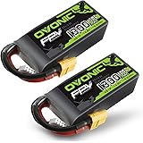 Amazon.com: Ovonic 4s Lipo Battery 100C 1550mAh 14.8V Lipo Battery with XT60 Connector for RC ...