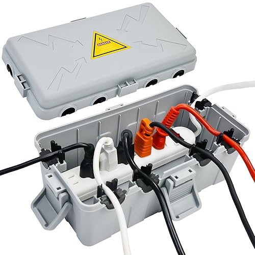 Hrensaw Medium Outdoor Electrical Box(10.6x5.5x4.5inch),Weatherproof ...