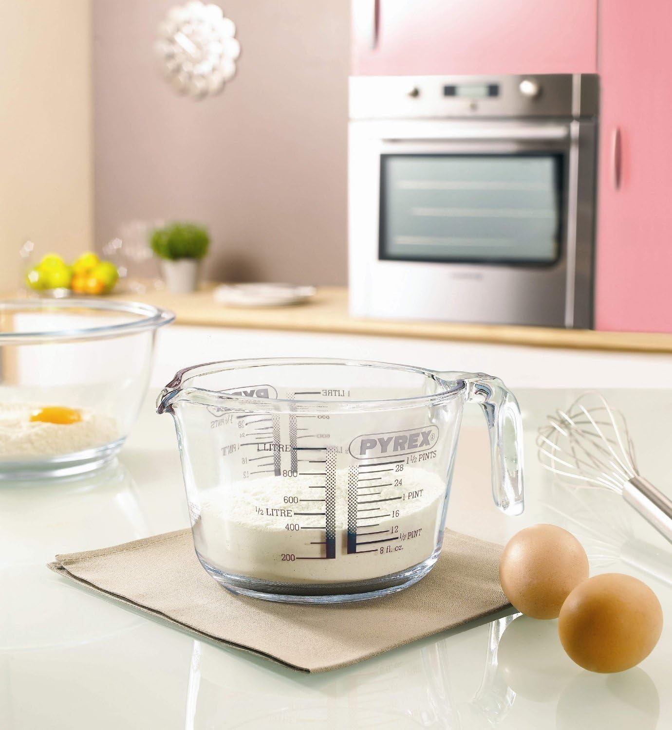 Pyrex Reflections – Glass Measuring Jug 1 Litre (1.5 Pints) – BigaMart