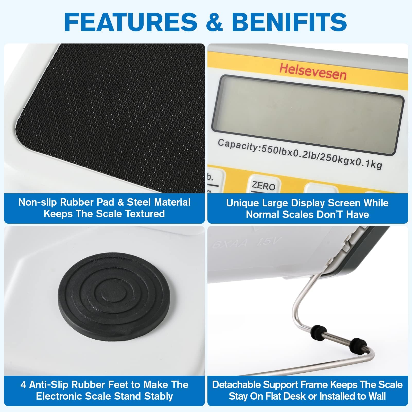 Mua Professional Medical Scale, Helsevesen 550 lb Bariatric Body Weight ...