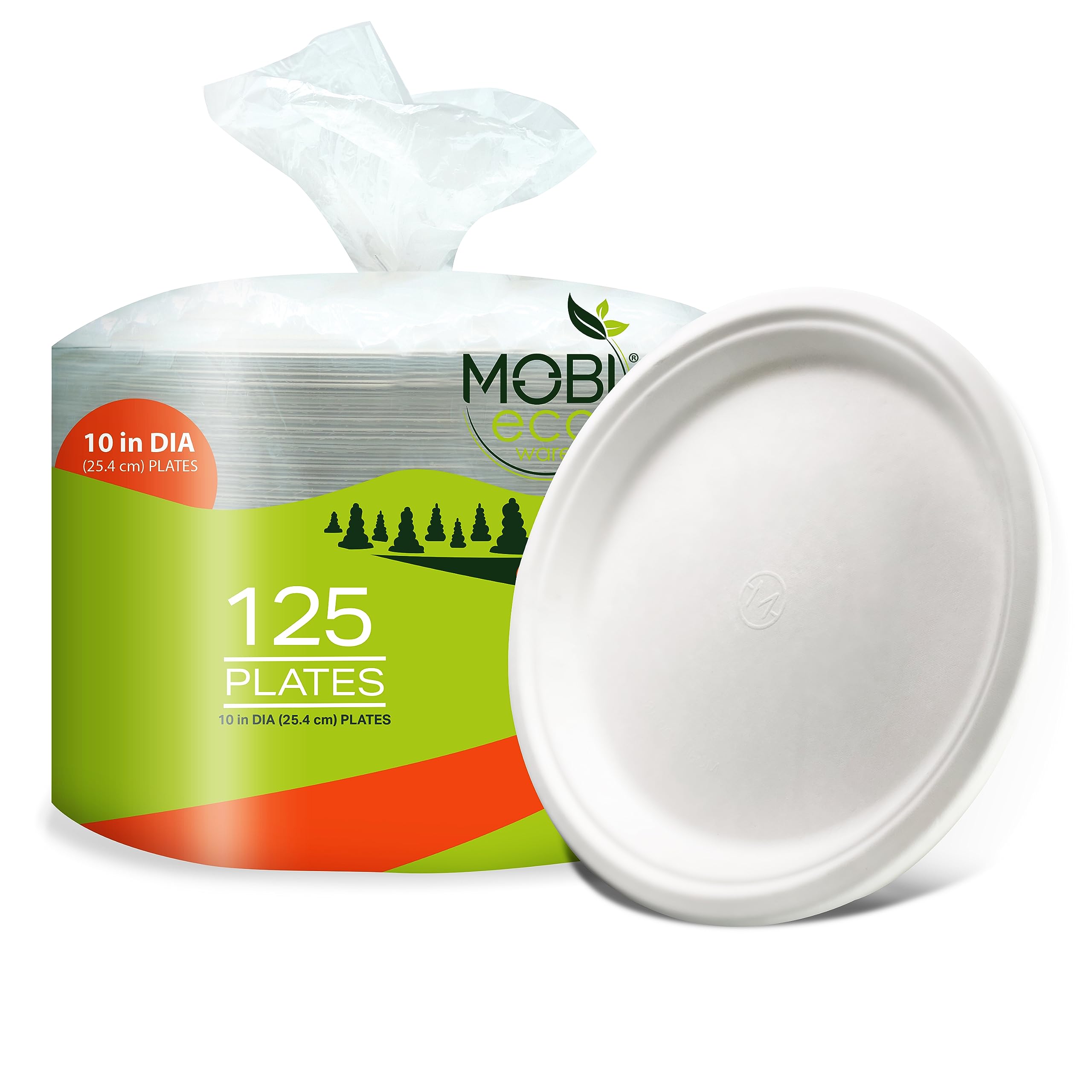 Mua Paper Plates, 100% Compostable-[10 Inch by 0.5" deep]-Heavy Duty ...