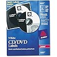 Amazon.com : AVERY 5697 Laser CD Labels, Matte White (Pack of 250 ...