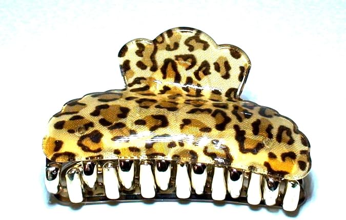 Amazon.com: NEW Leopard Animal Print Hair Claw Clip Accessory Jewelry ...