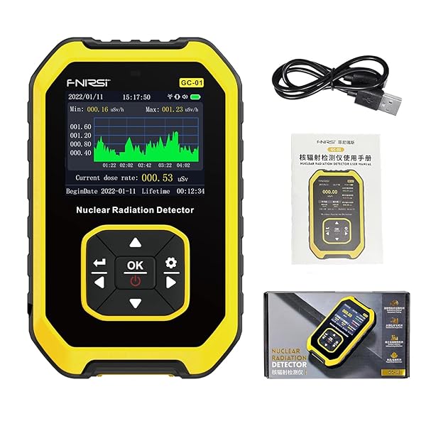 Geiger Counter Nuclear Radiation Detector. Portable Handheld Radiation ...