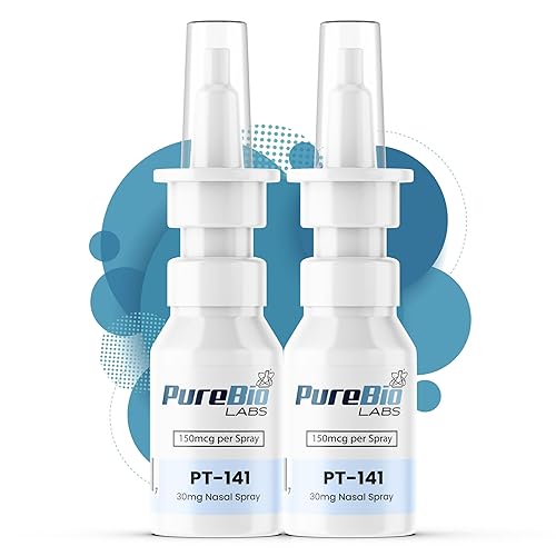 Pure Bio Labs PT-141 Nasal Spray, 2 Pack - 150mcg per Spray, 30mg Total ...