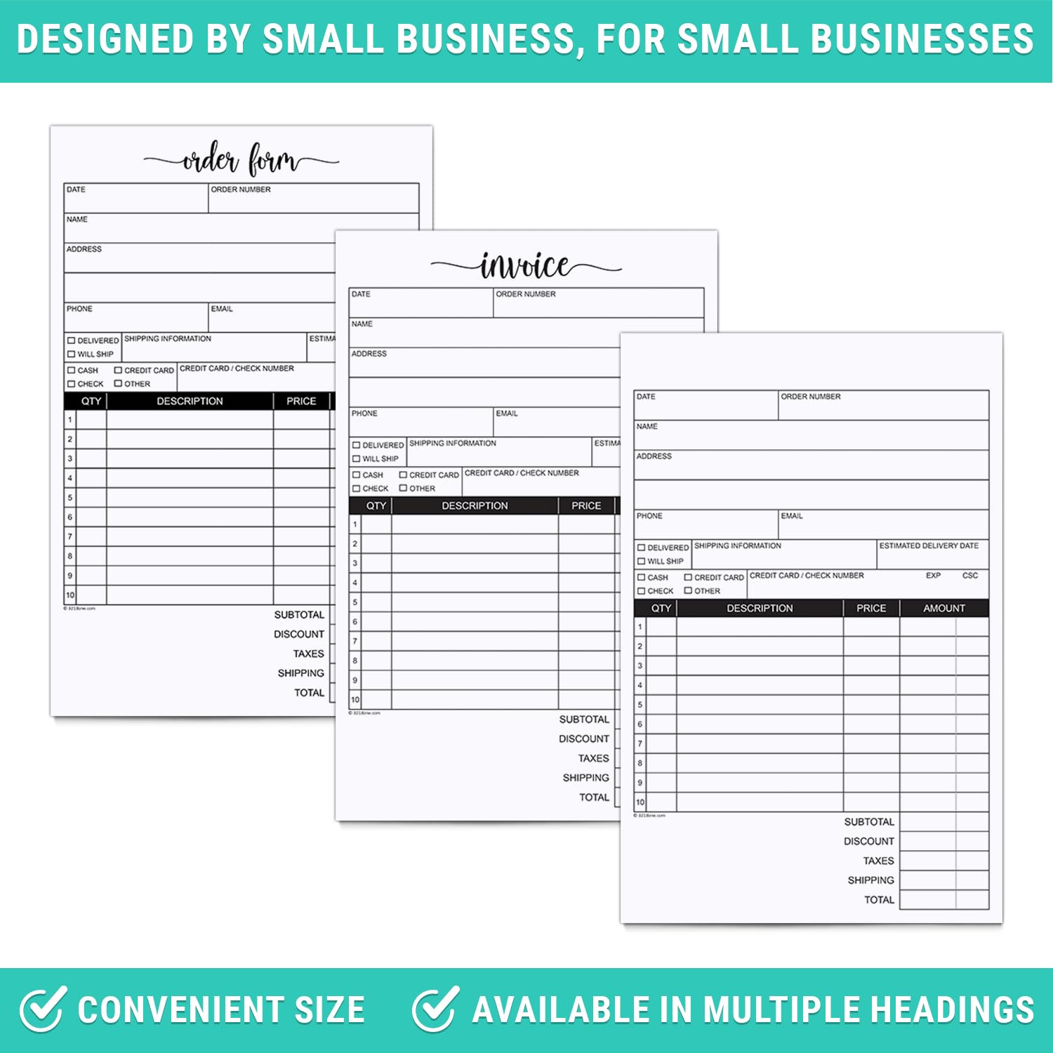 Mua 321Done Invoice Pad, 5.5x8.5 Small 2-Part Carbonless, Made in USA ...