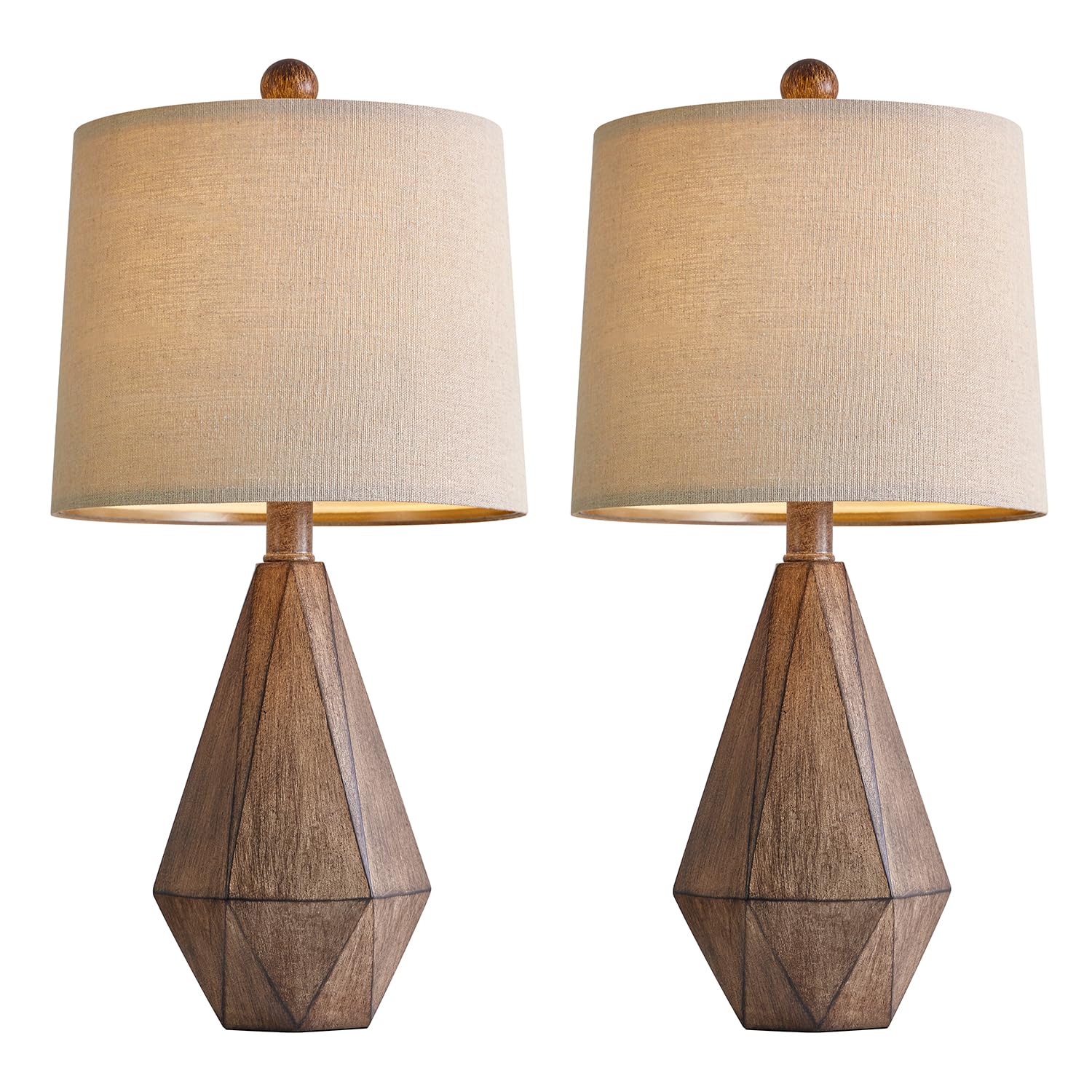 Mua PoKat 20.25" Retro Farmhouse Table Lamp Set of 2 for Living Room ...