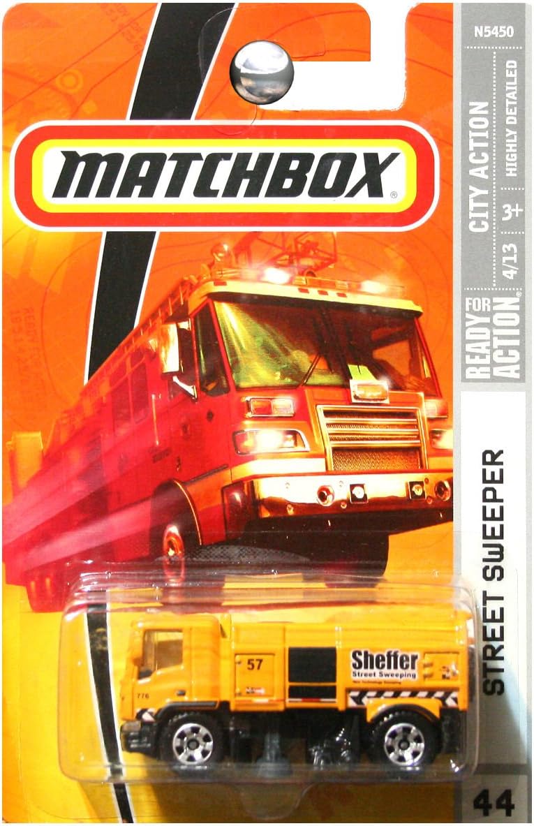 Matchbox City Action Series Street Sweeper #44 Detailed Diecast Scale 1 ...