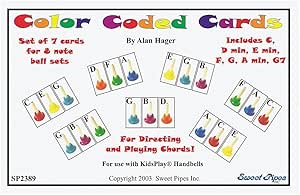 Amazon.com: Rhythm Band Color-Coded Handbell Cards/7 Chords : Rhythm ...