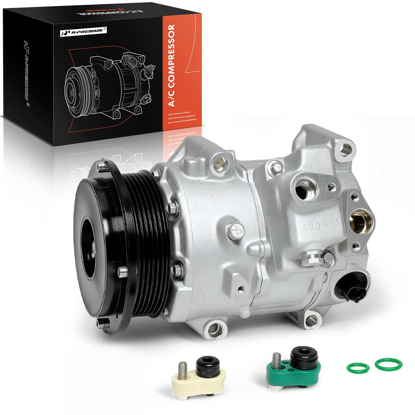 A-Premium Air Conditioner AC Compressor with Clutch Compatible with ...