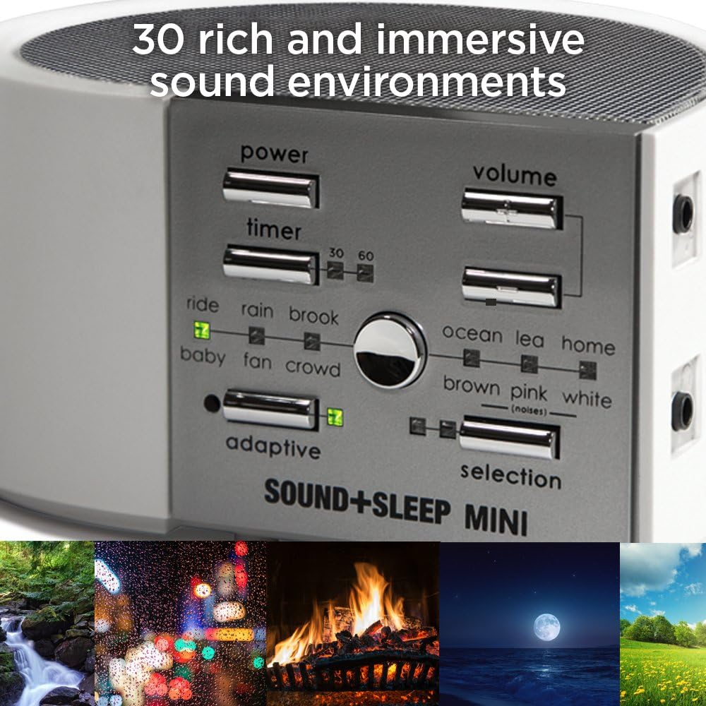 Adaptive Sound Technologies Sound+Sleep White Mini Therapy Machine with ...
