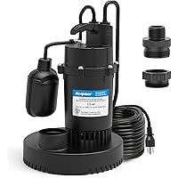 Red Lion RL-SC50T 115-Volt, 1/2 HP, 4300 GPH Cast Iron Sump Pump with ...