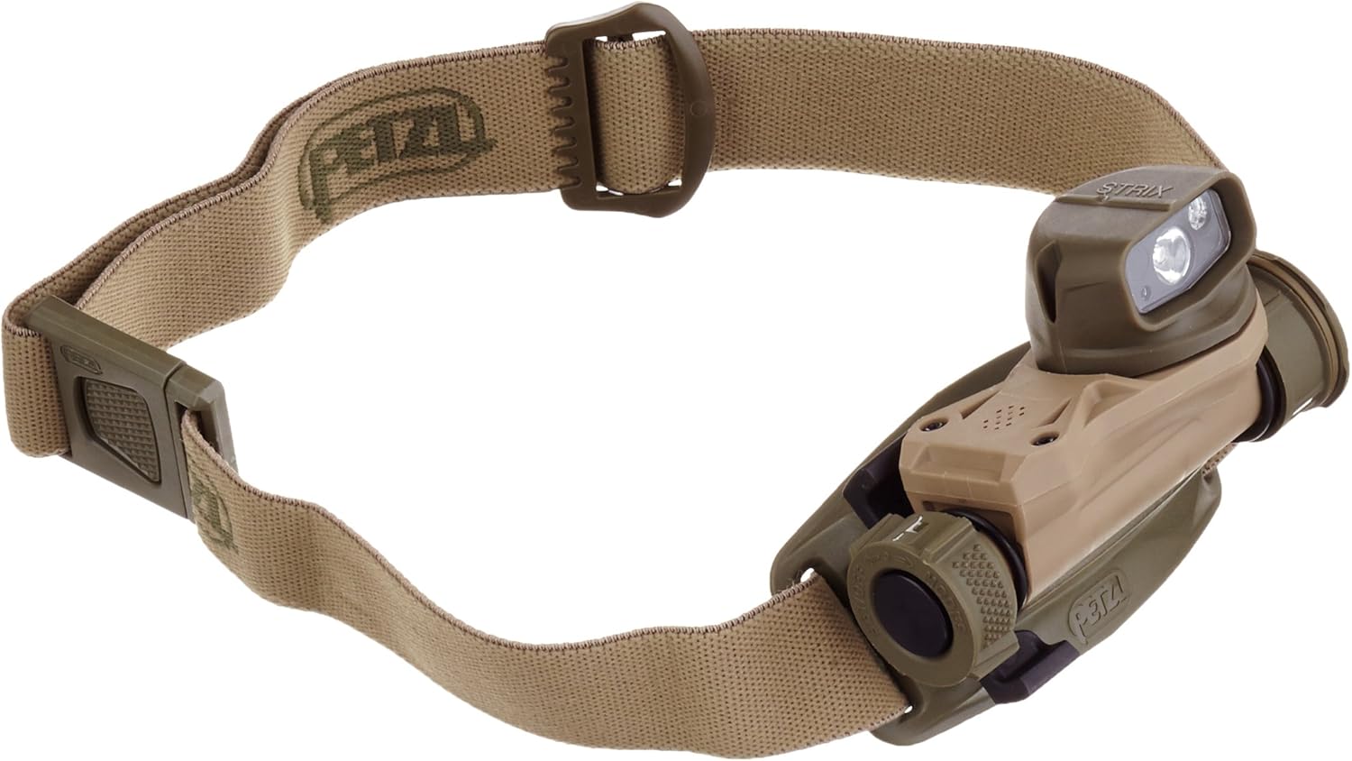PETZL Strix VL Tactical HEADLAMP with Visible Light and Colour (Desert ...