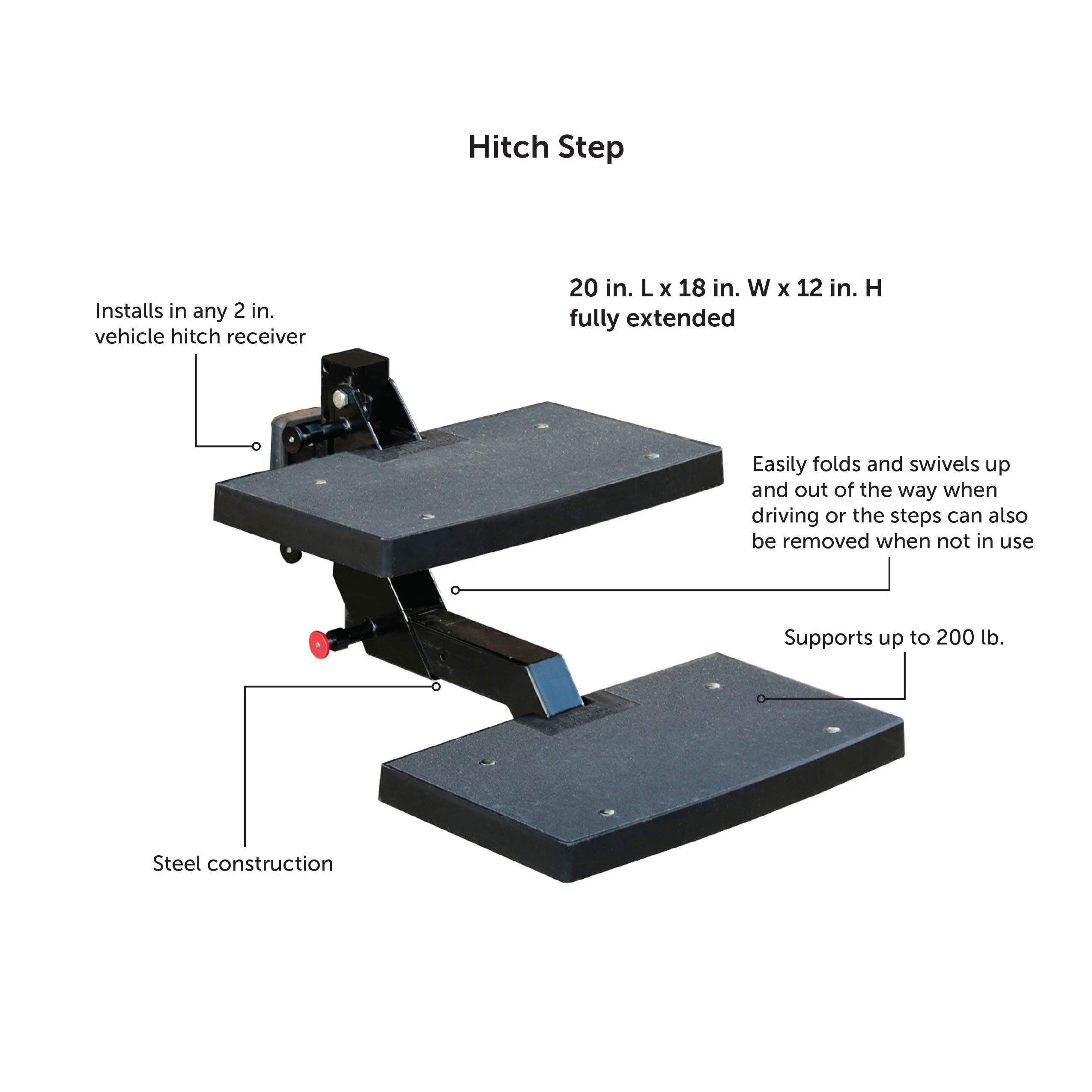 PetSafe Happy Ride Dog Hitch Step - Easy to Install on Any 2 Inch ...