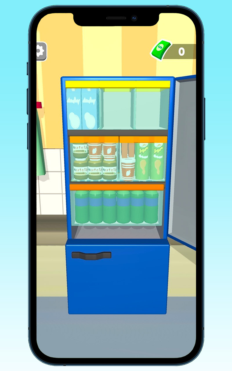 Fill the Fridge Organizing! Kitchen Cabinet Filling Sort 3D - Fridge ...