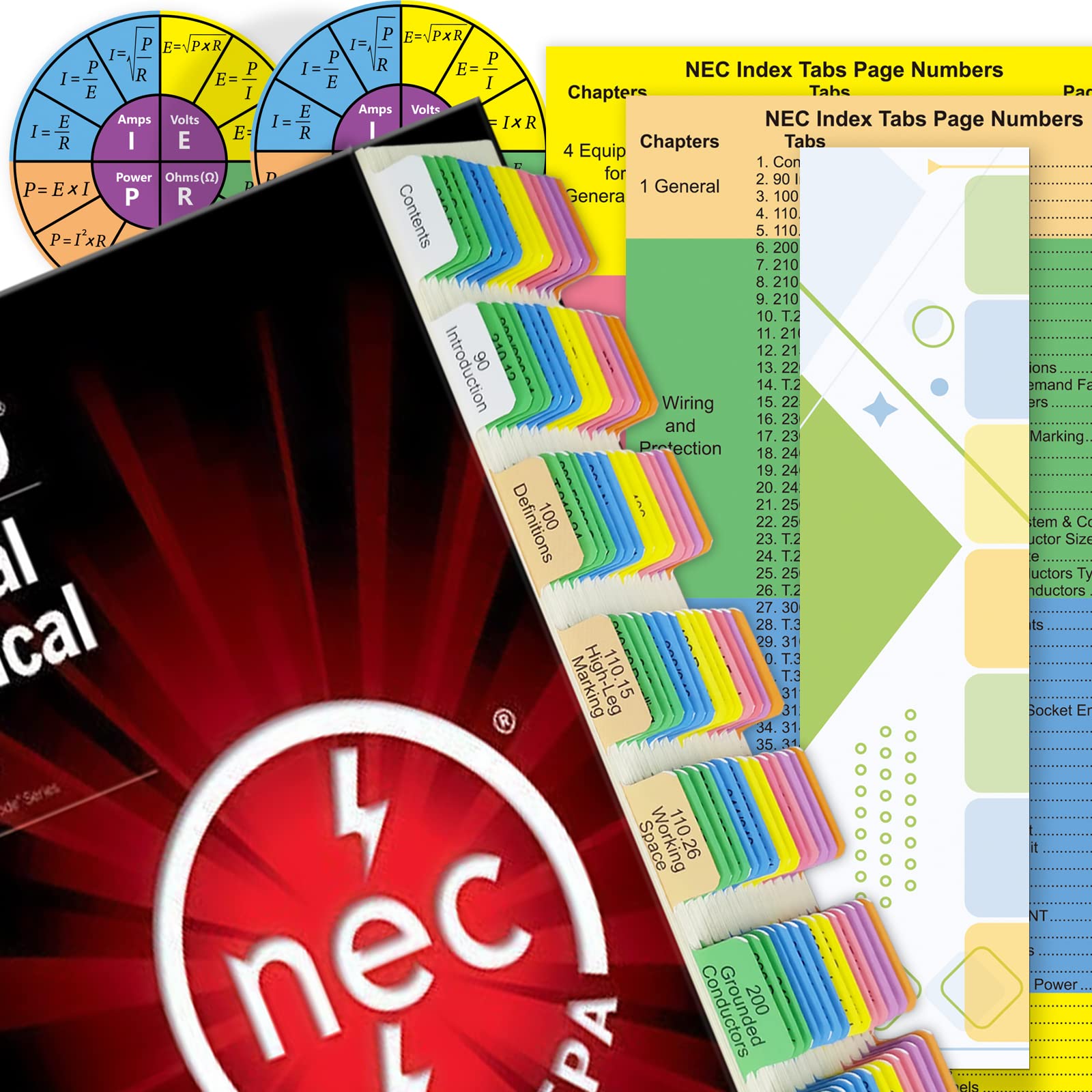 Mua NEC Code Book Tabs 2020, 120 PCS NEC Tabs, Laminated & Color-Coded ...