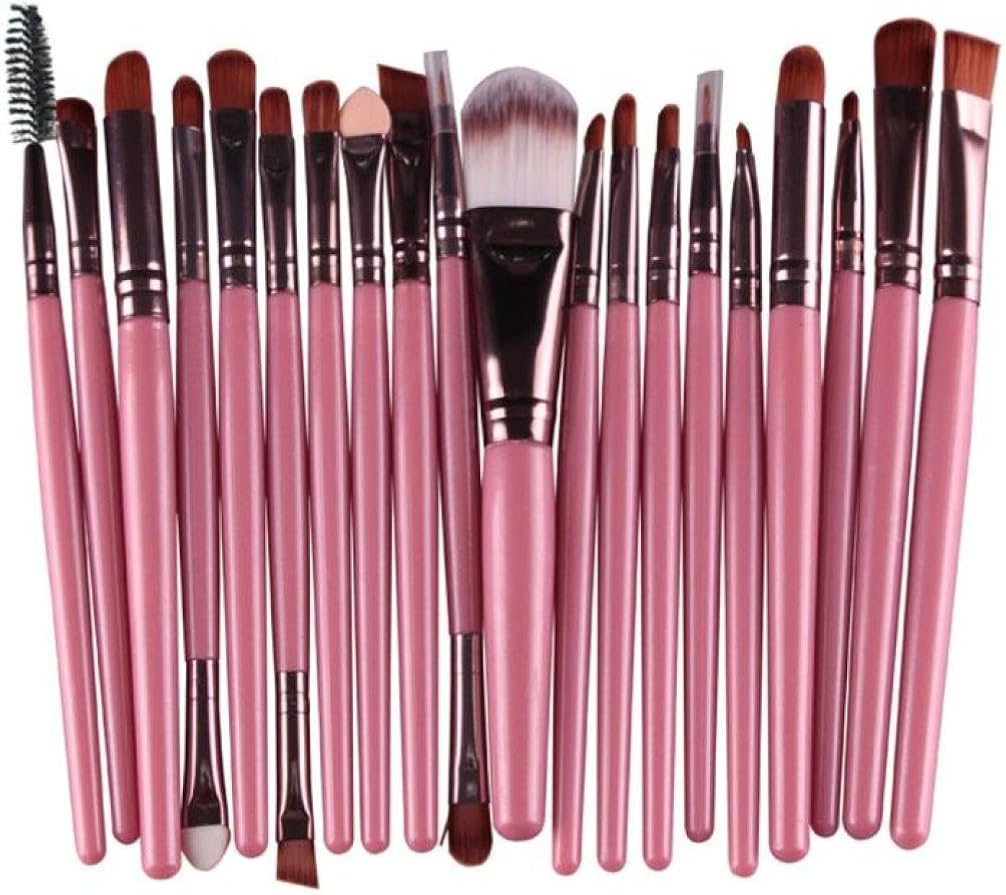 AMUSTER 20pcs Kosmetik Pinsel Pinselsets Schmink Pinselsets Make up ...