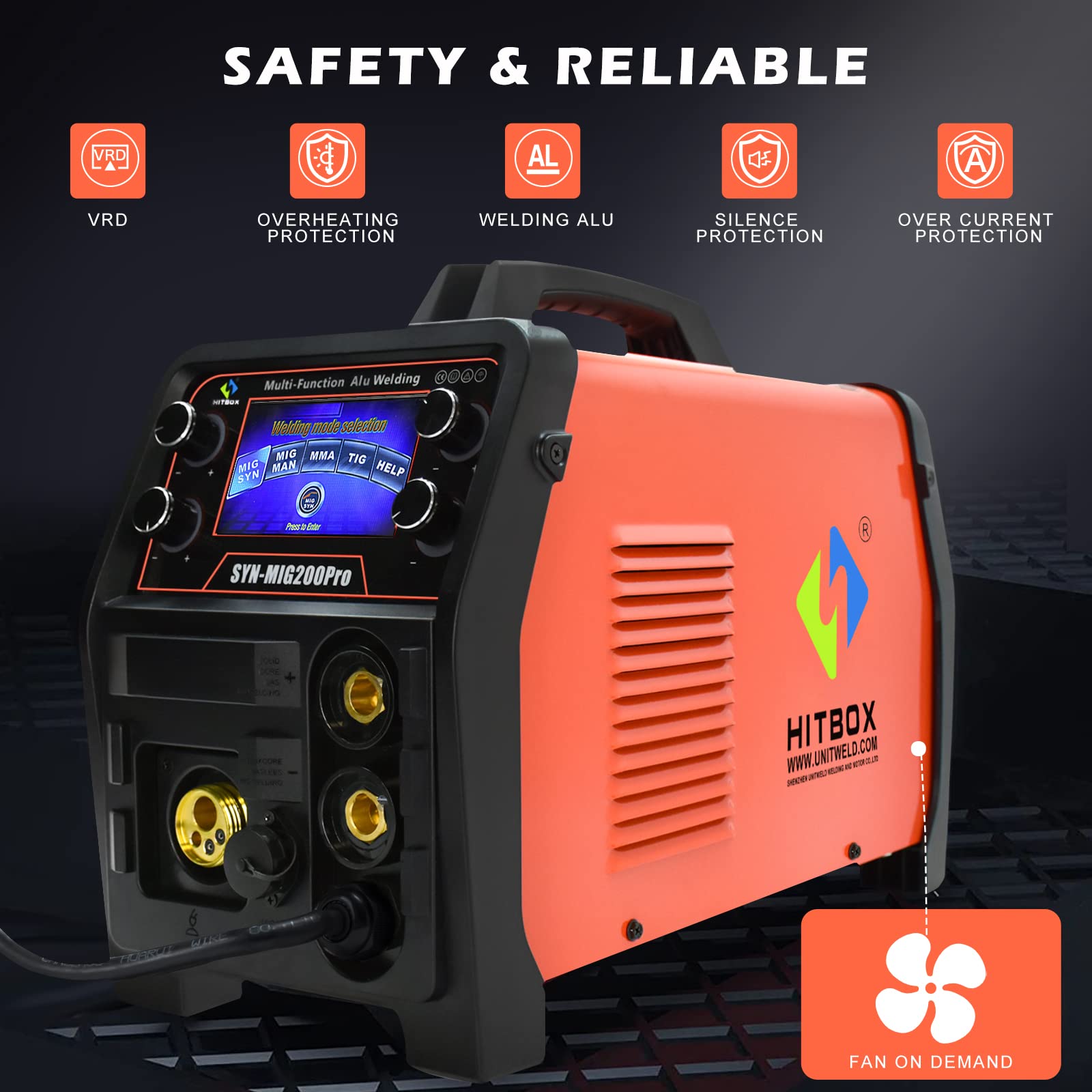 Mua HITBOX 5 in 1 Aluminum MIG Welder - 200Amp 220V Smart Control ...