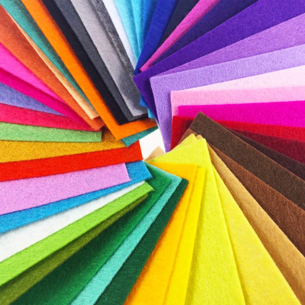 Attività creative TATAFUN Feltro Colorato Feltro in Fogli 40 Colori 20* ...