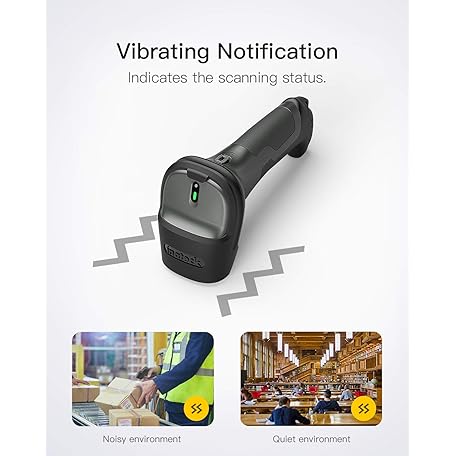 Mua Inateck Wireless Barcode Scanner 1D, Bluetooth, 400M Transmission ...