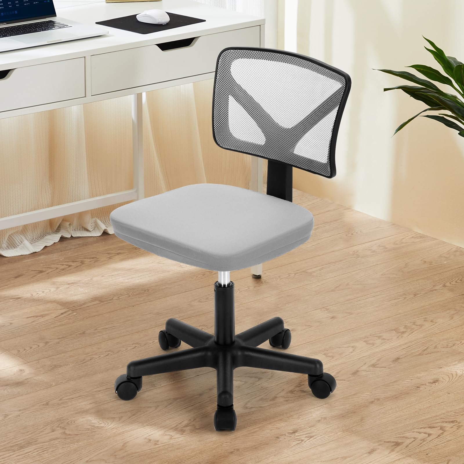 Mua Sweetcrispy Small Office Computer Desk Chair with Armless Low Back ...