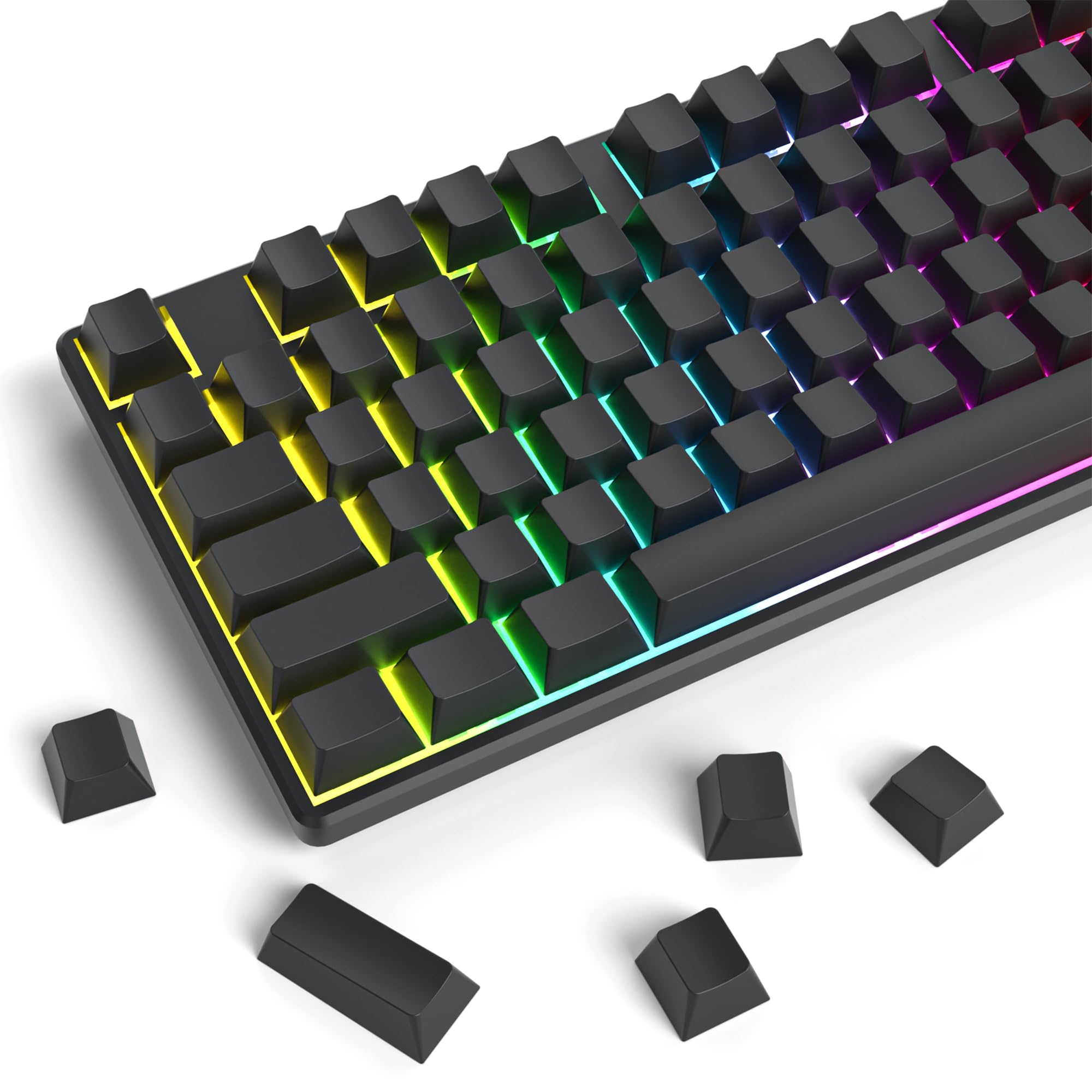 Mua Owpkeenthy Blank Black PBT keycaps Custom Cherry Profile 1.5mm ...