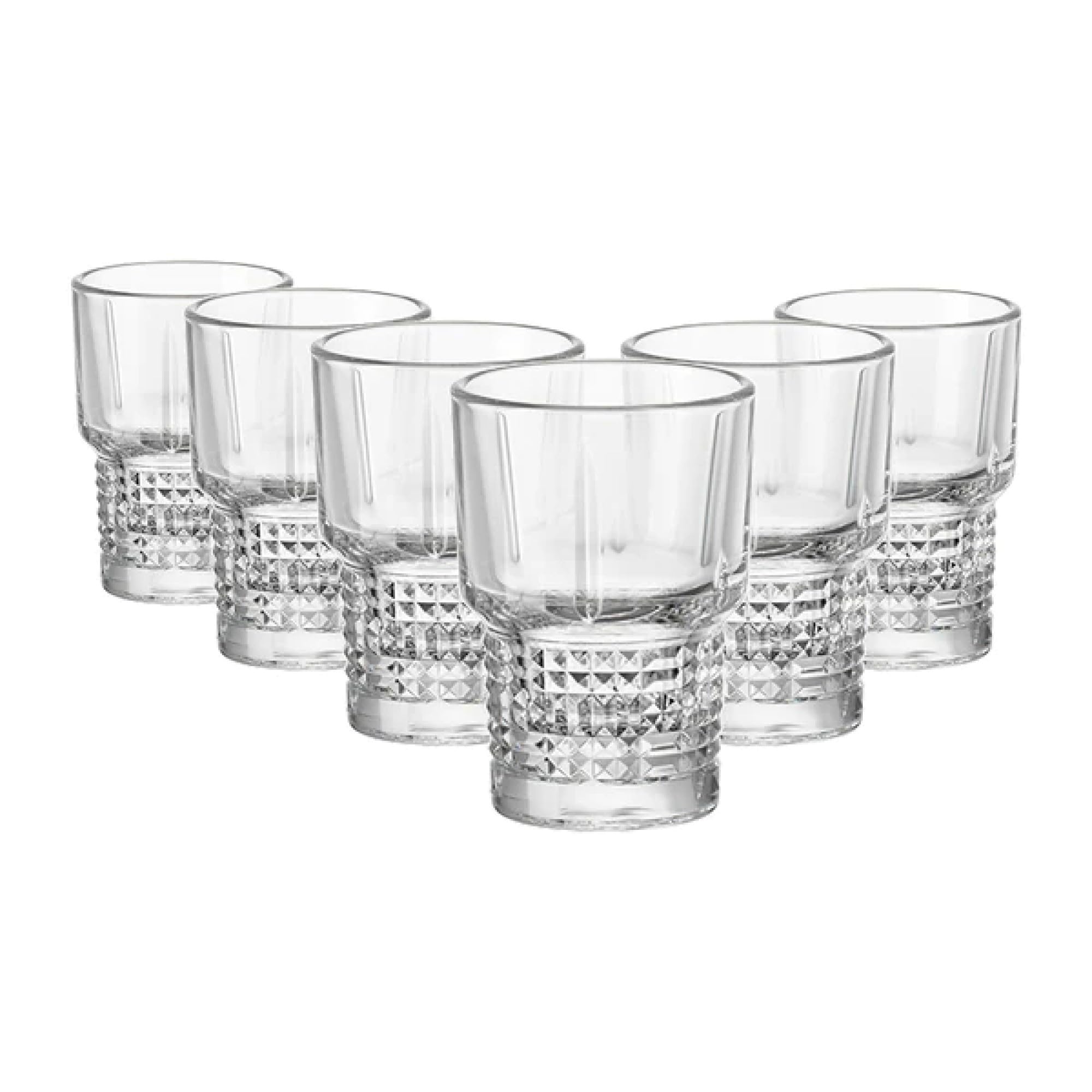 Bormioli Rocco Novecento Barware Shot Glass Stackable, Set Of 6, 2.5 Oz ...