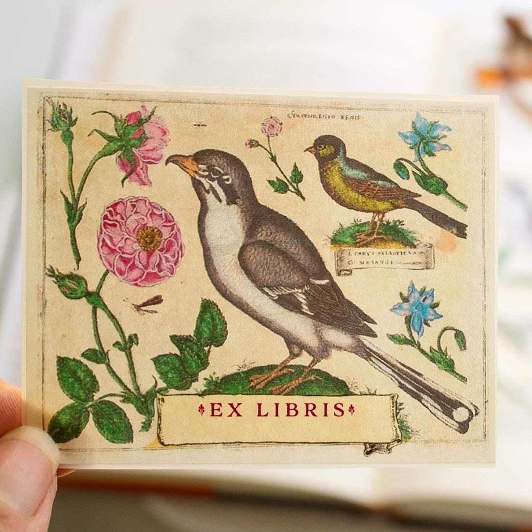 Amazon.com: Bird Bookplates Personalized Self Adhesive Stickers for ...