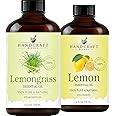 Amazon.com: Handcraft Blends Lemon Essential Oil and Lemongrass Essential Oil Set – Huge 4 Fl ...