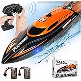 Amazon.com: ALPHAREV RC Boat with Case R308 20+ MPH Fast Remote Control ...