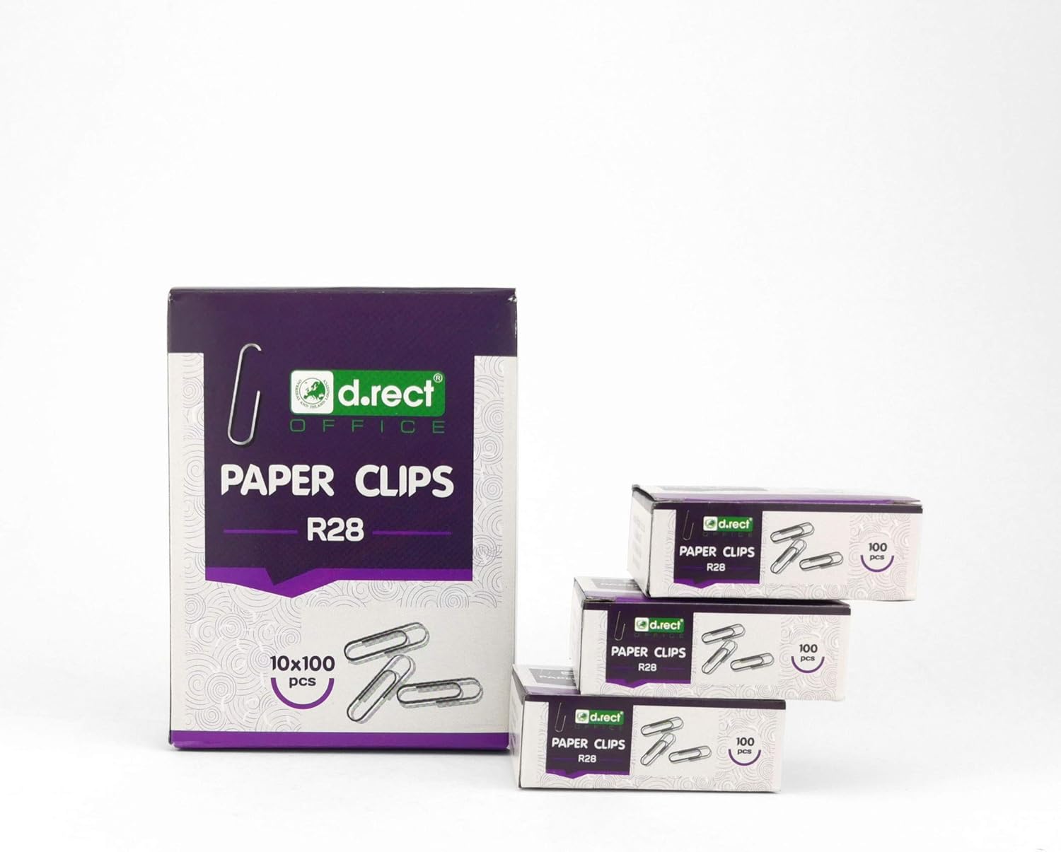 D Pack of 1000 Office Paper Clips Made of Metal 28 mm | Letter Clips ...