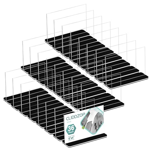 CLIDDZOP Acrylic Sign Holder 6 x 4 Inch Clear Plastic Table Sign Table ...