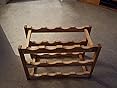 Relaxdays small, bottle rack for 12 bottles of wine, H x W x D: 28 x 21 ...