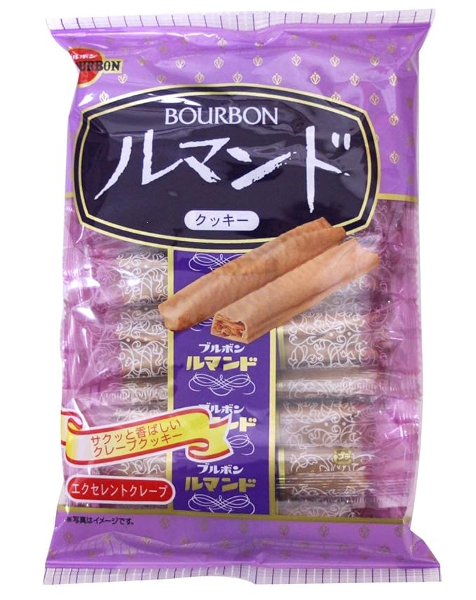 Bourbon Lu monde chocolate cookies wafer Dagashi Japan Snack: Amazon ...