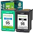 Amazon.com: GREENBOX Remanufactured 95 98 Ink Cartridge High-Yield ...