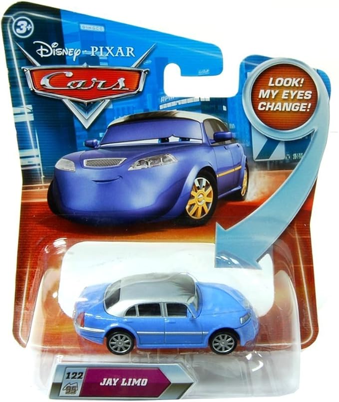 Disney Pixar R8166 Cars Lenticular Eyes #12 Jay Limo 1:55 Diecast ...