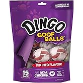 Amazon.com : Dingo Beef Flavored Mini Rawhide Bones for Small/Toy Dogs ...