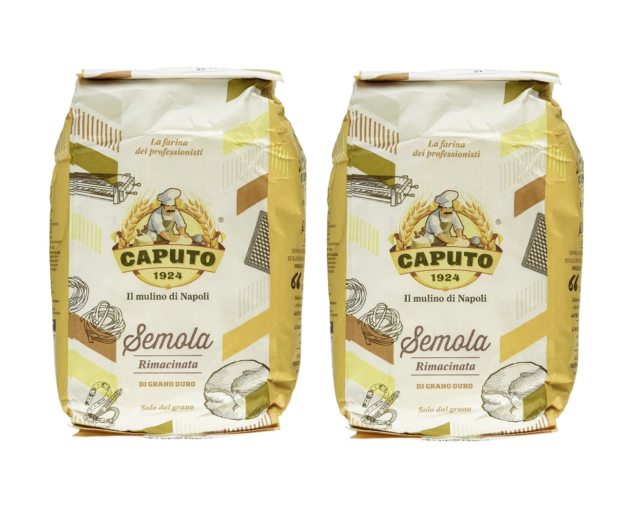 Caputo Semola Di Grano Duro Rimaninata Semolina Flour 1 kg Bag ... Free ...